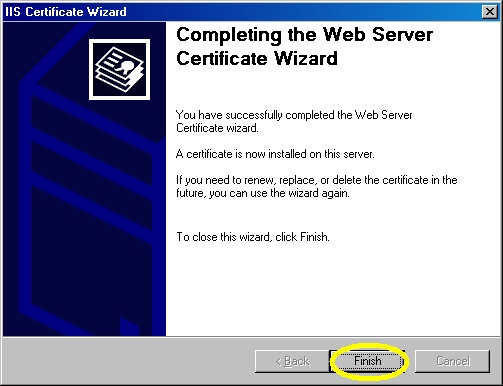Geeky Bob Iis 5 Setting Up Ssl Part 3 Installing A Certificate 